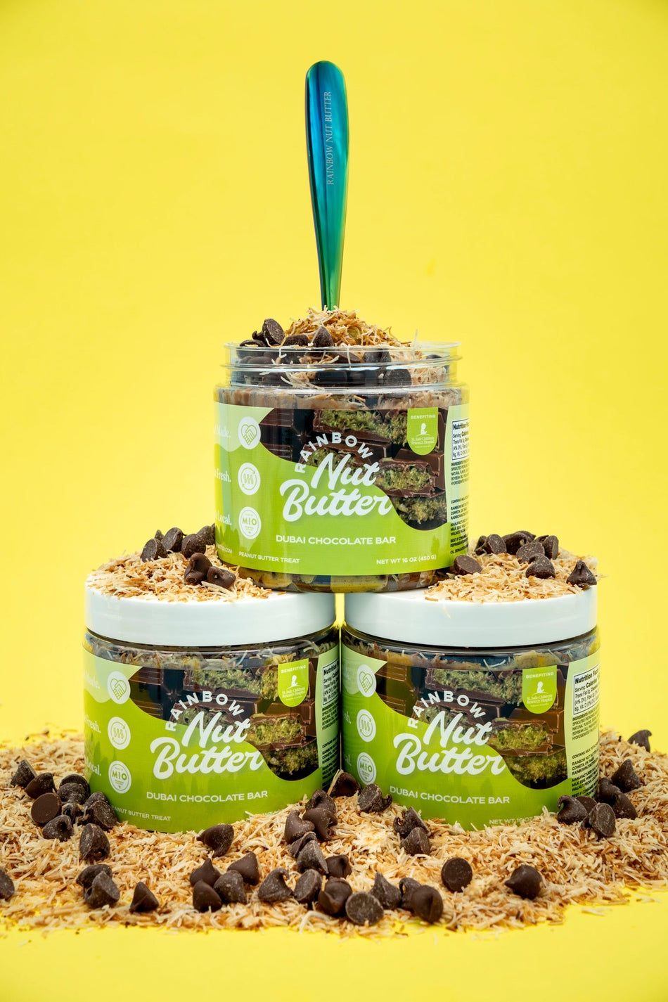 DUBAI CHOCOLATE BAR PEANUT BUTTER BASE – Rainbow Nut Butter