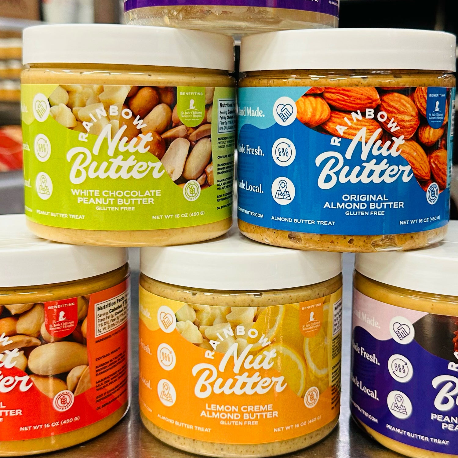 Rainbow Nut Butter-Hand Made-Made Fresh-Made Local