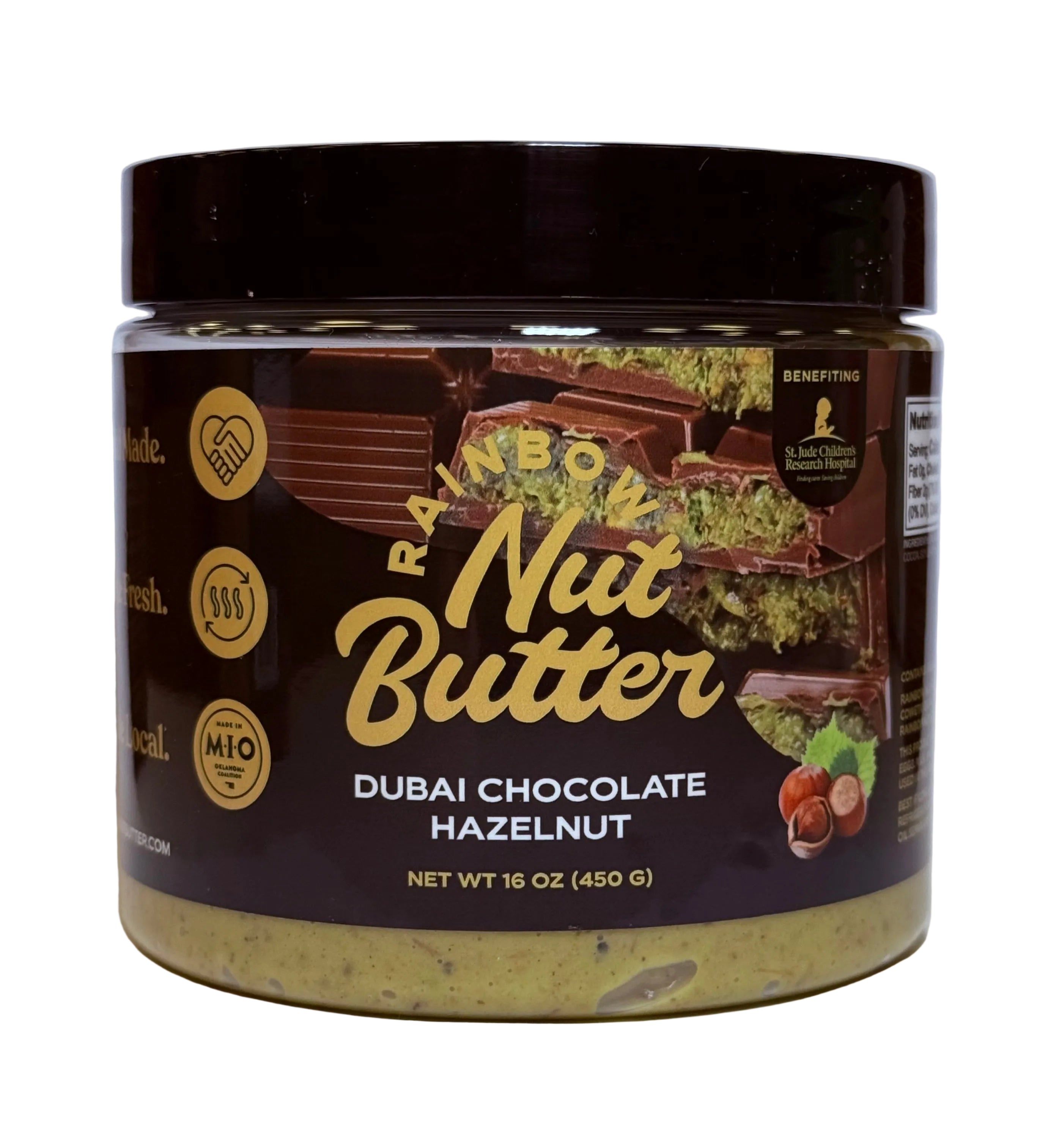 HAZELNUT DUBAI Chocolate Bar Hazelnut Pistachio Nut Butter Cream Crunc ...