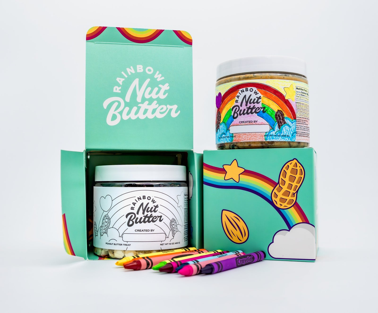 Rainbow Nut Butter Customizable Nut Butter Jar – Create Your Perfect B