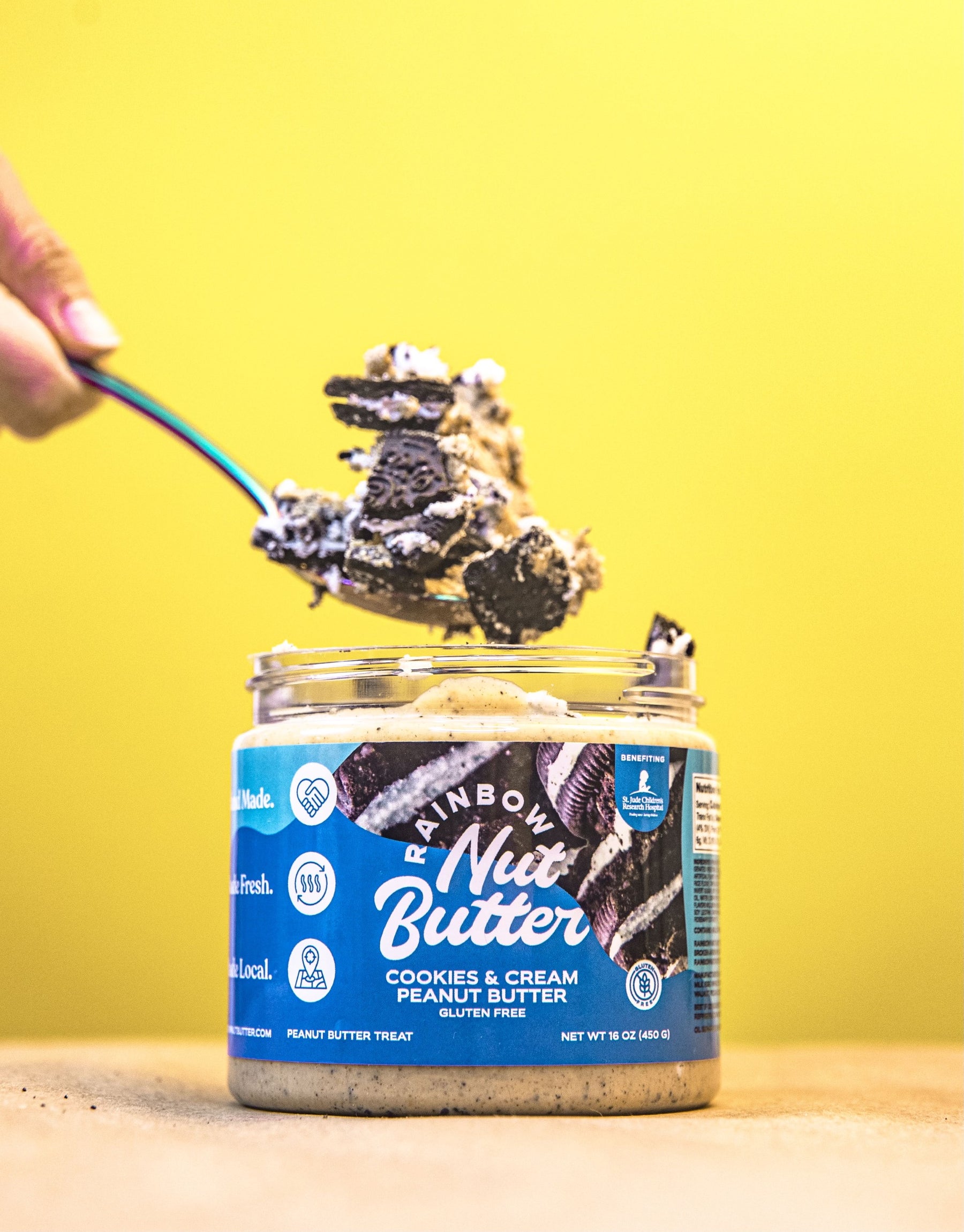 Rainbow Nut Butter-Hand Made-Made Fresh-Made Local