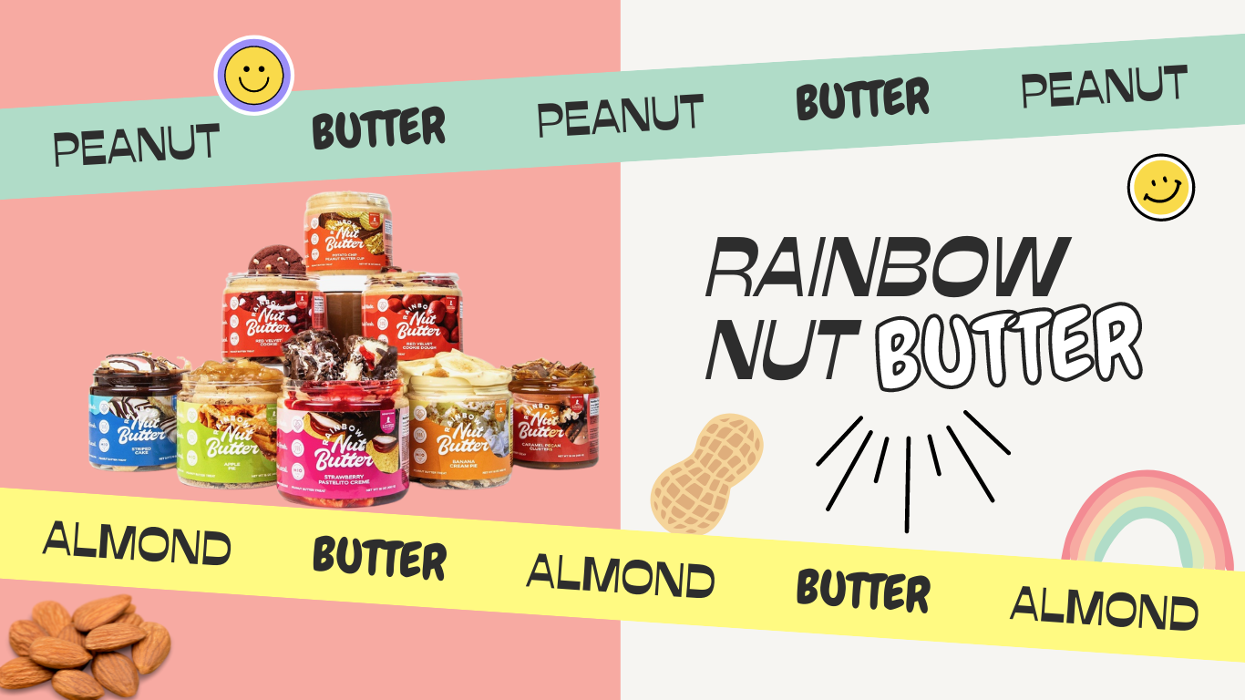 Rainbow Nut Butter-Hand Made-Made Fresh-Made Local